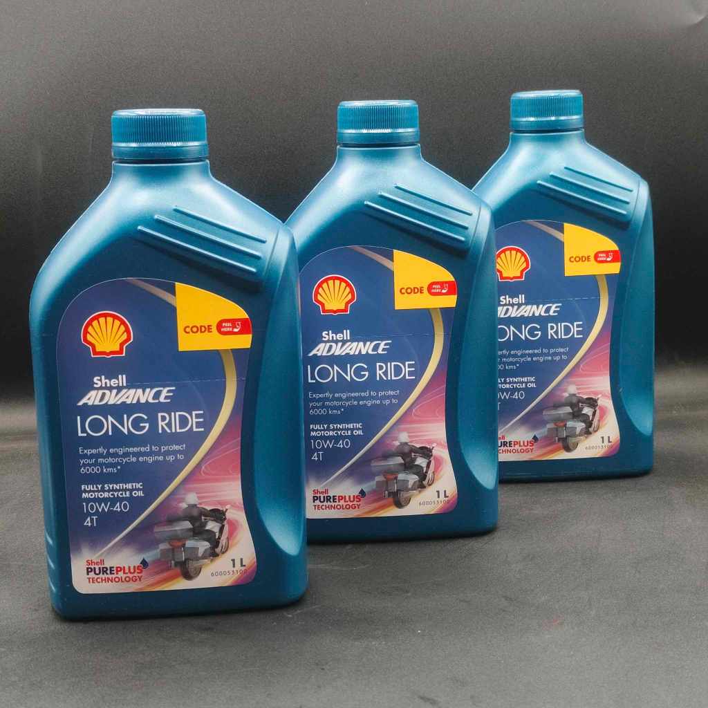 SHELL ADVANCE LONG RIDE FULLY SYNTHETIC 10W40 4T 1LITER ORIGINAL ...