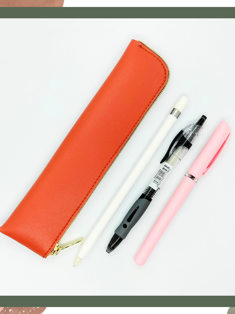 Pencil Case Mini Leather Stylus Pen Holder | Shopee Philippines