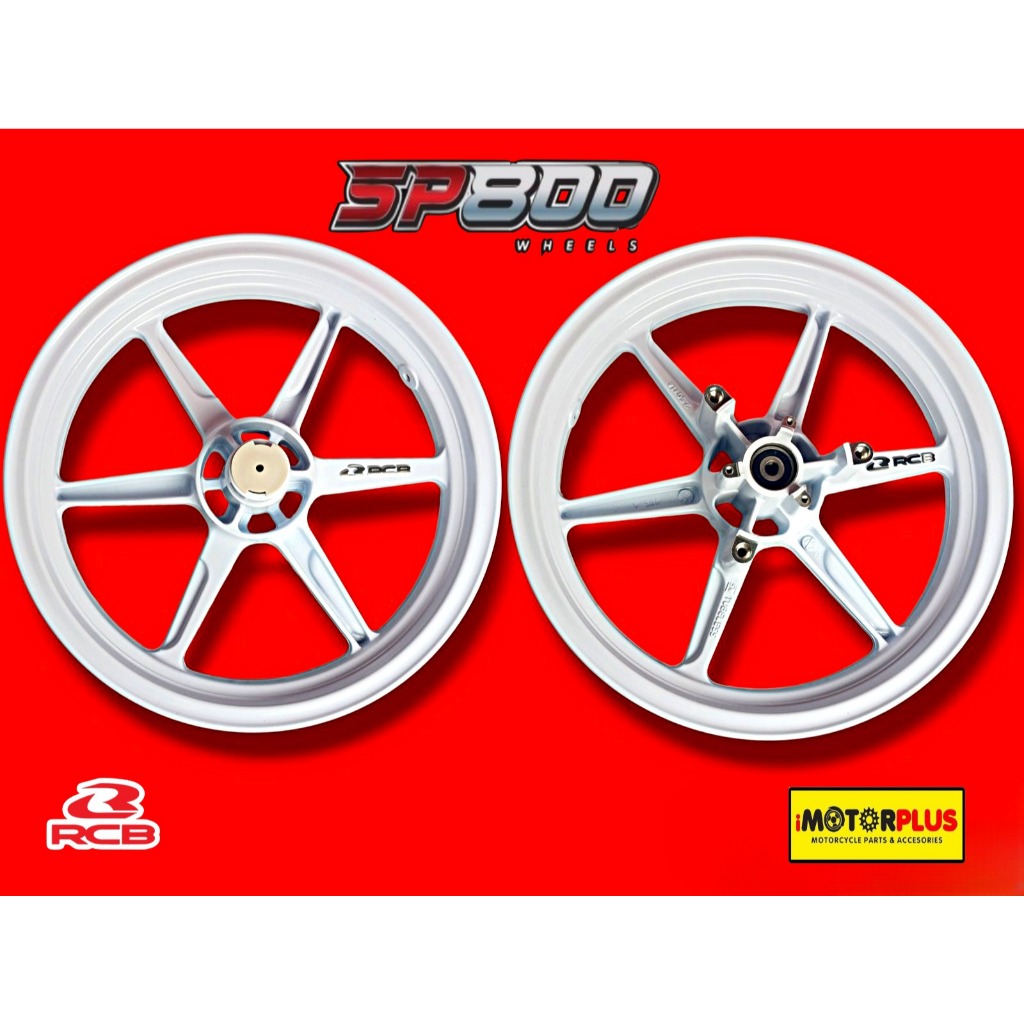 NEW! RCB MAGS SP800 (RB6) YAMAHA AEROX V1/V2 2.50F 3.50R 14" WHITE ...