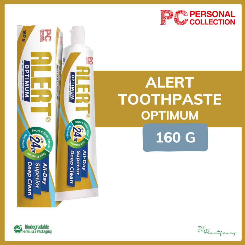 Alert Optimum Fluoride 24hrs Toothpaste 160g | Shopee Philippines