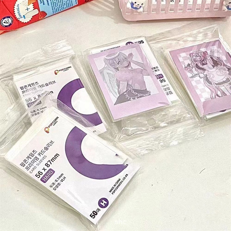 50PCS Blueberry Sleeves Photocard Sleeves Toploader Sleeves For Lomo ...