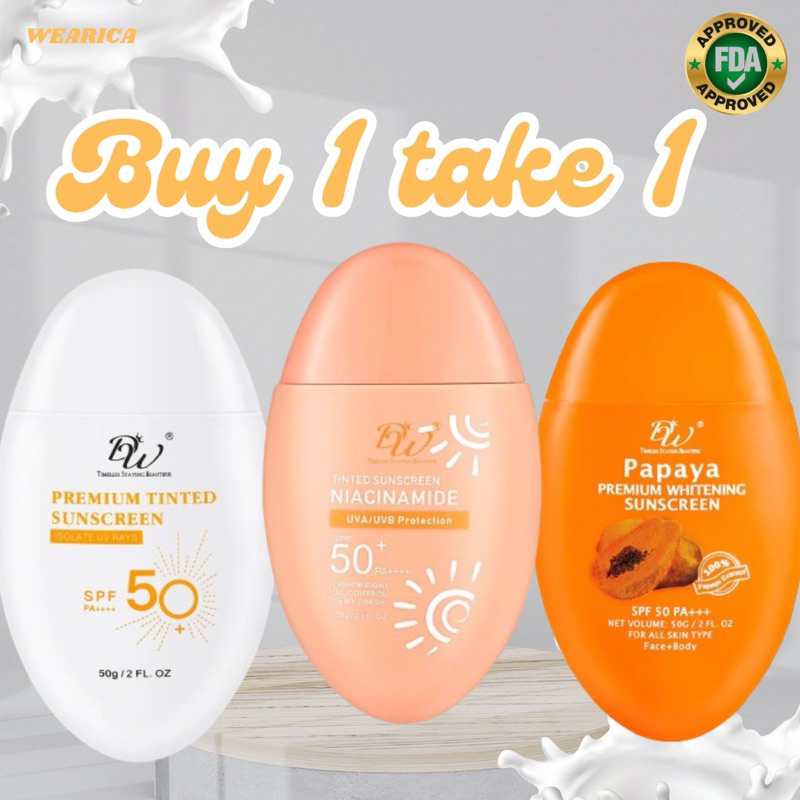 BUY 1 TAKE 1 (FDA APPROVED) DW PREMIUM PAPAYA SUNSCREEN OR TINTED ...