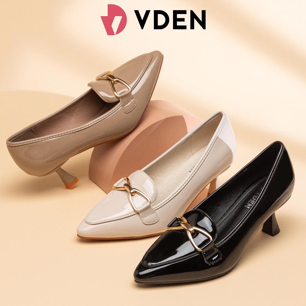 VDEN Patent Pointed Shoes Mid-heels for women 6.5CM/2.5INCH Women's ...