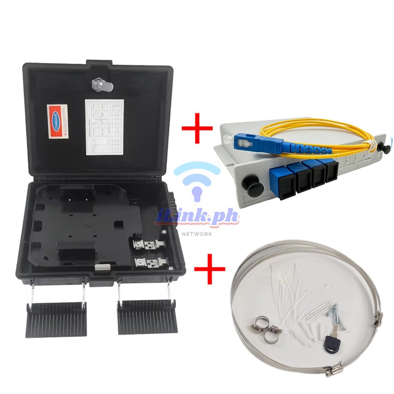 Nap Box 8 Ports NapBox+Pigtail 1/4 FTTH Fiber Splitter Box 8 Ports PLC ...