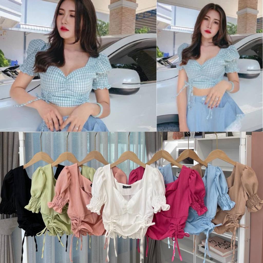 Authentic Bangkok Bustier Heart Shaped Side Strings Tops #19 Dee Brand ...