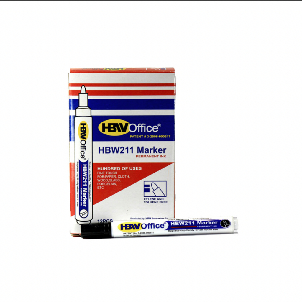 HBW Office 211 Permanent Marker SOLD PER BOX | Shopee Philippines