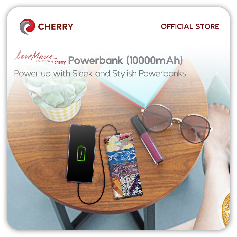 CHERRY x LoveMarie Powerbank (5,000mAh) | Shopee Philippines