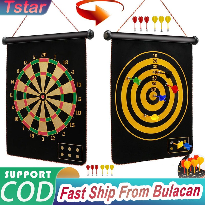 Dart Board 12 inch Dart Board Original Set Double-Sided Magnetic ...