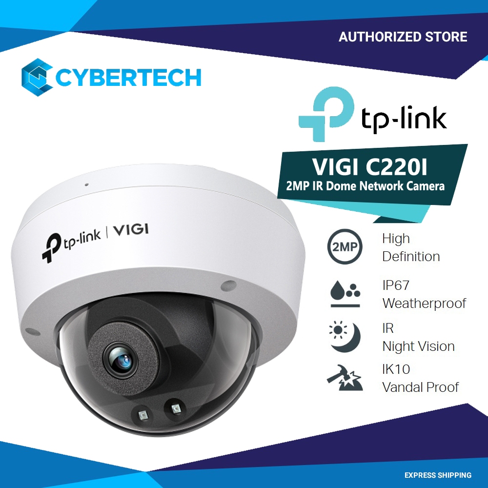TP-LINK VIGI C220I VIGI 2MP IR Dome Network Camera | Shopee Philippines