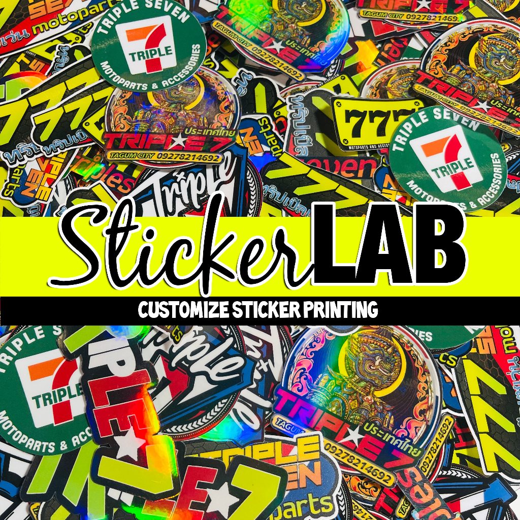 CUSTOMIZE STICKER PRINTING FOR VLOGGER AND BUSINESS - High Quality ...