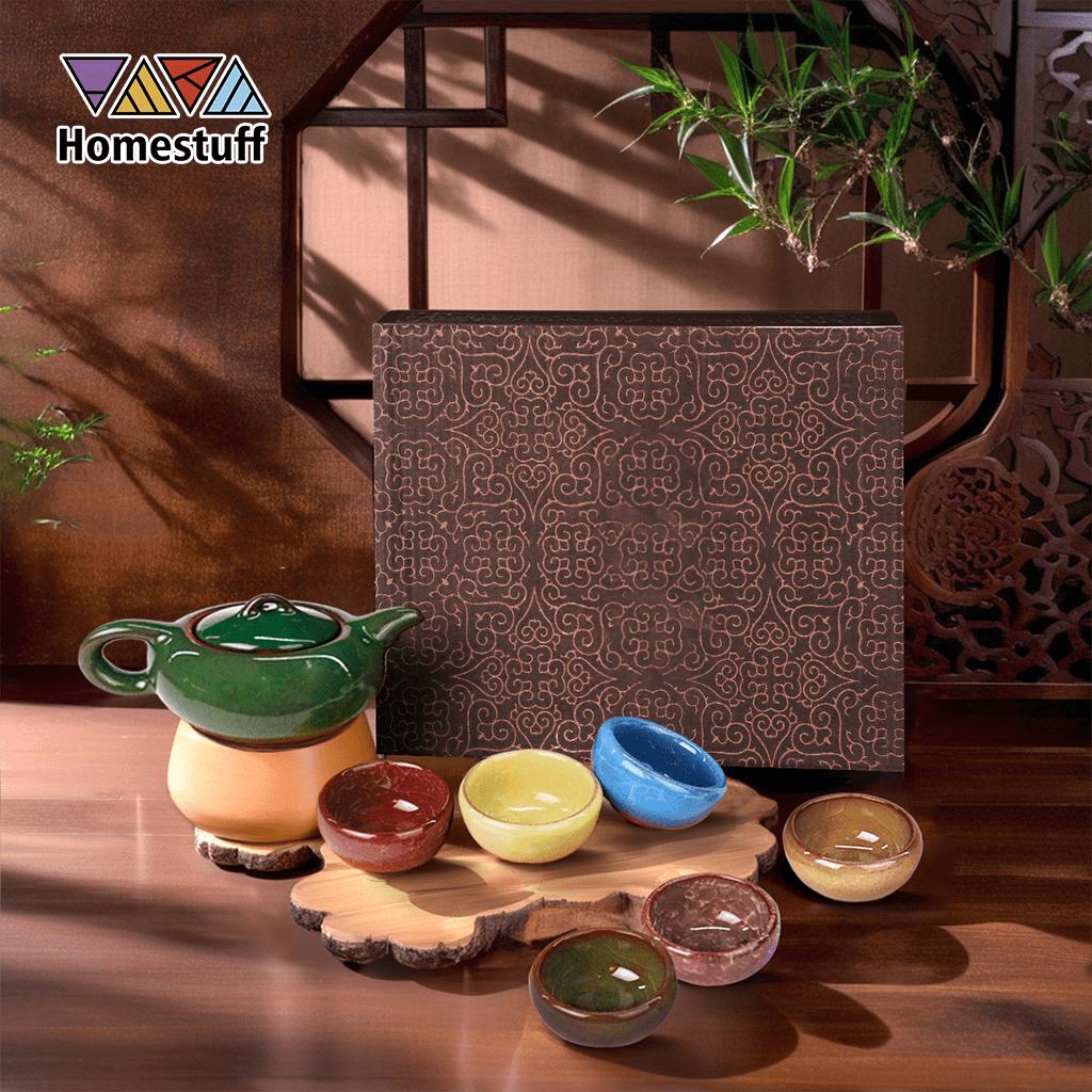 [COD]CHINESE TEA POT SET CERAMIC 6 CUPS/CHINESE TEA POT 6 CERAMIC TEA ...