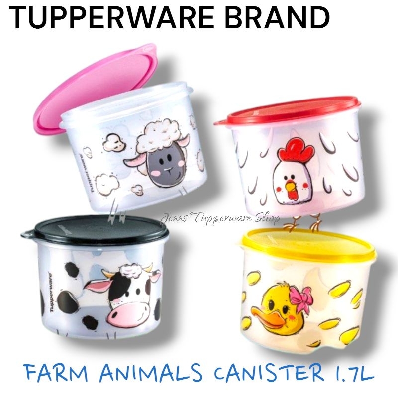 Tupperware Farm Animals 1.7L Canister per piece | Shopee Philippines