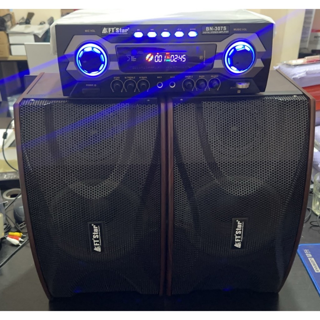 FT STAR 8 Inches Micro Component Speaker System Set (Amplifier+Speakers ...