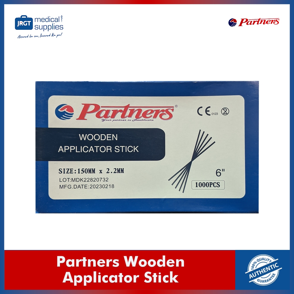 Partners Non Sterile Wooden Applicator Sticks (1 box - 1,000pcs ...