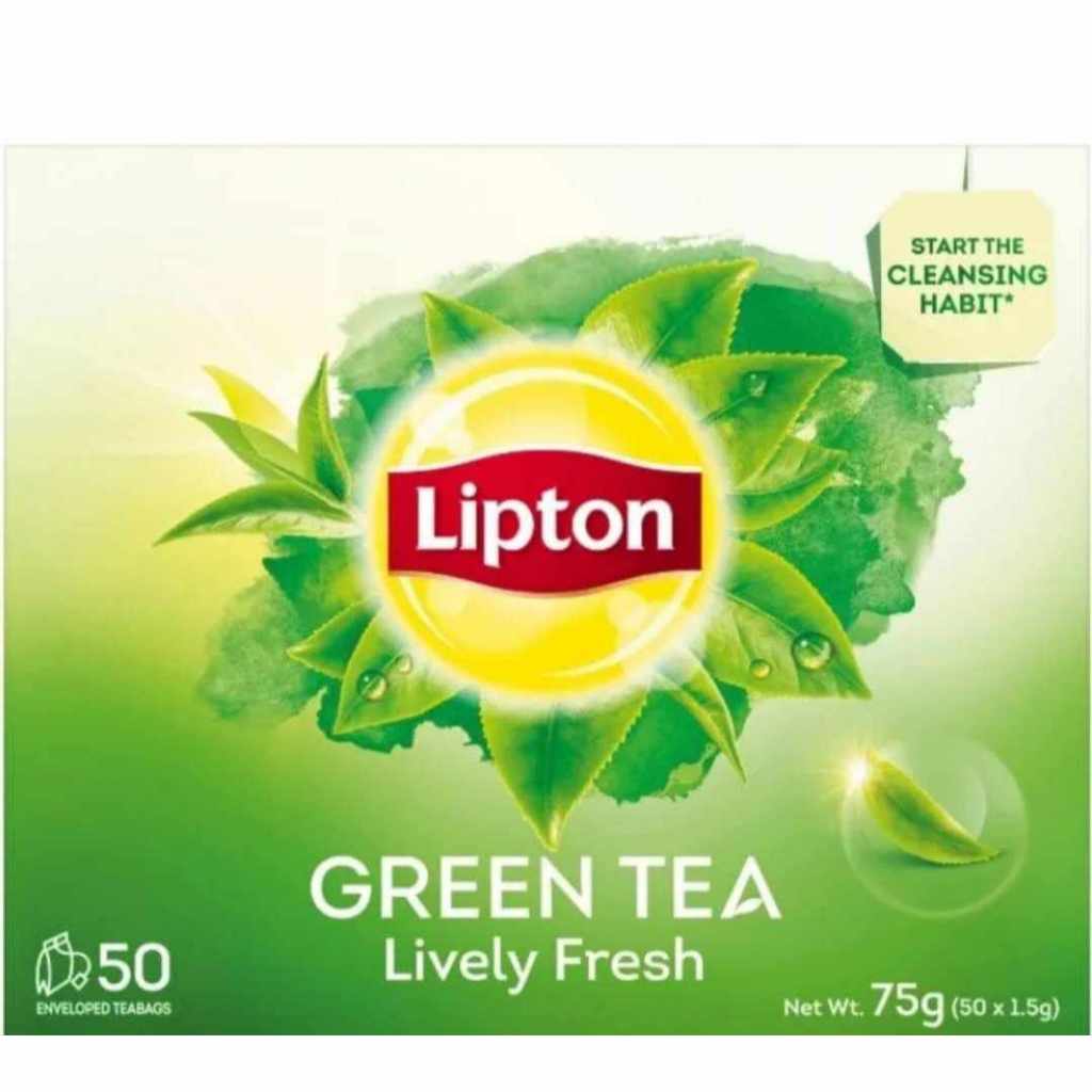 Lipton Fresh Green Tea (1.5g x 50 Tea Bags) | Shopee Philippines