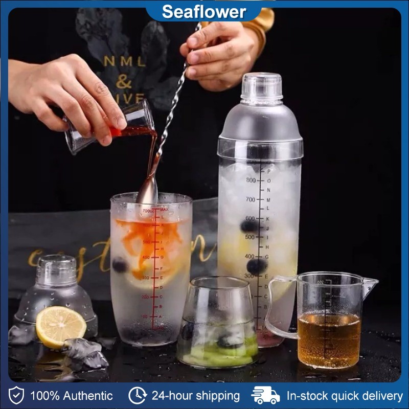 【In Stock】milk Tea Shaker Bottle Milktea Basic Equipment Set Shaker Stirrer Powder Scooper ...