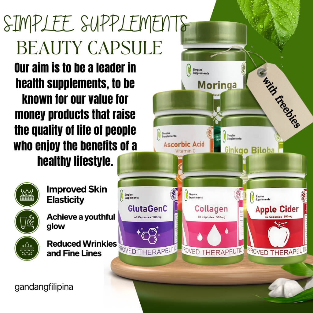 Simplee Supplements GlutagenC, Collagen, Apple Cider, Ascorbic Acid ...