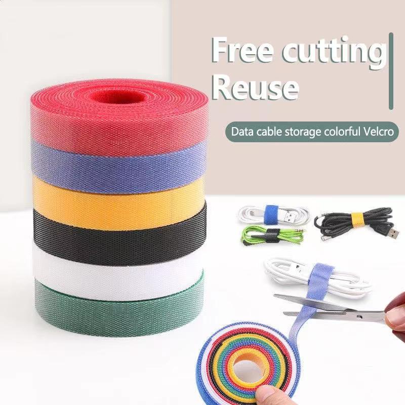 5M Wire Organizer Velcro Cable Ties, Fastening Tape Cable Ties Reusable ...