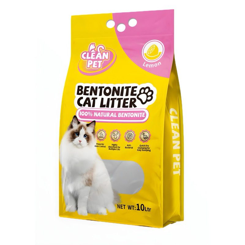 NEW! Clean Pet 6.5KG/10L Premium Bentonite Cat Litter Sand (LEMON ...