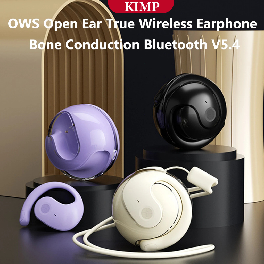 OWS Bluetooth Earphones Sport Wireless Headphones with Mic Waterproof ...