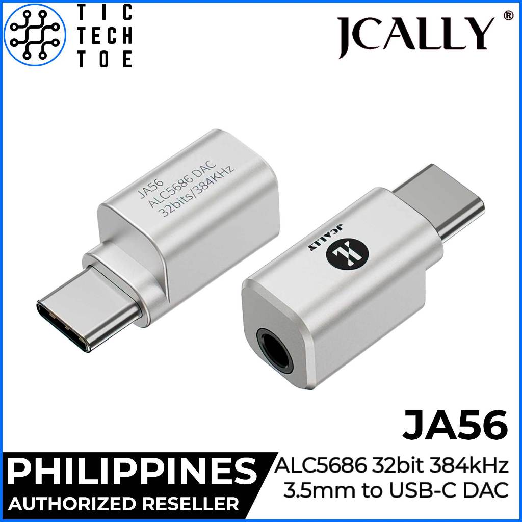 JCALLY JA56 USB Type C to 3.5mm Dongle Mic Support Realtek ALC5686 DAC ...