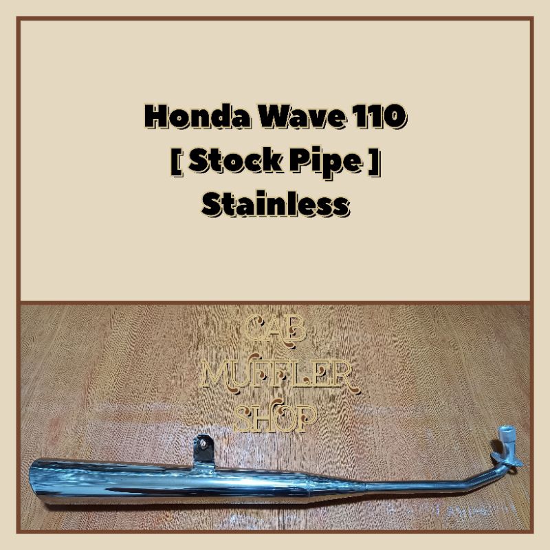 Honda Wave 110 - Stock Pipe / Chicken Pipe - [ Stainless ] | Shopee ...