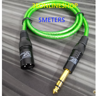 XLR male to PL 55 Stereo Audio/aux Cable Heavy Duty 5METERS | Shopee ...