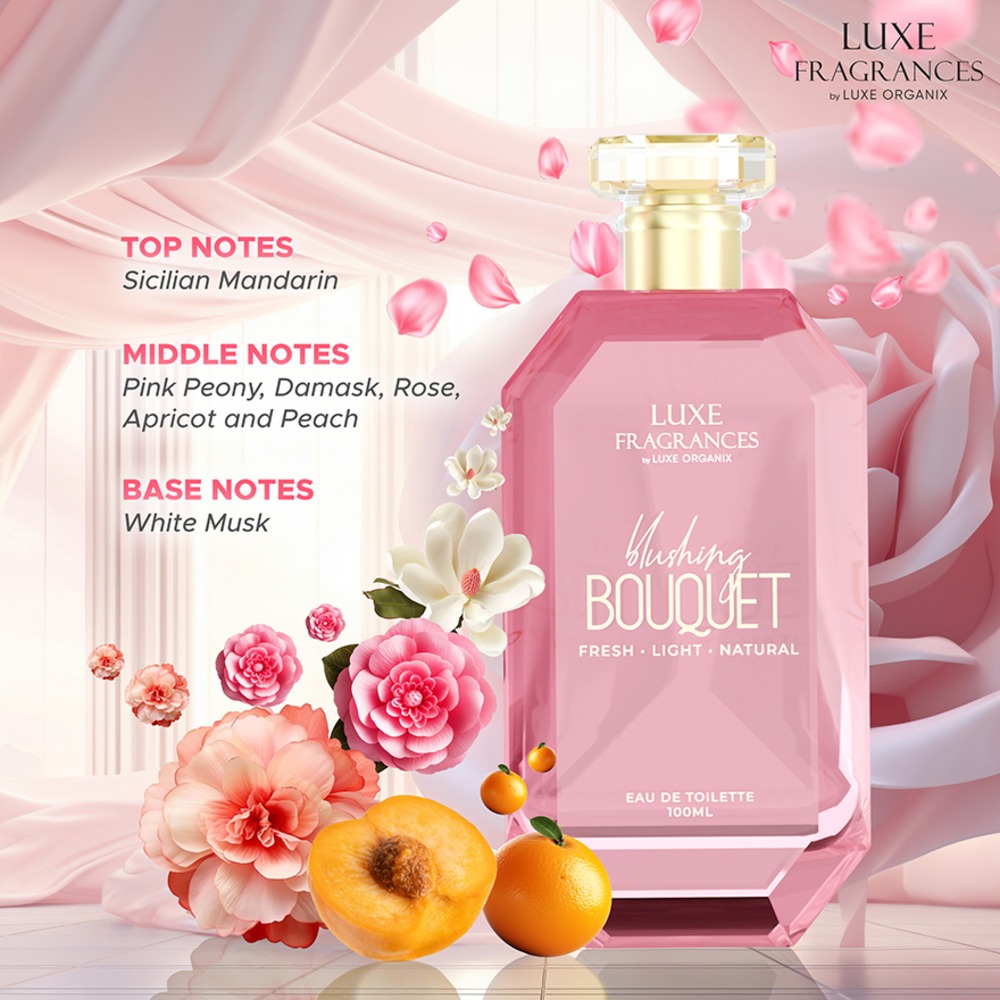 LUXE ORGANIX Luxe Fragrances Blushing Bouquet Eau De Toilette 100ml ...