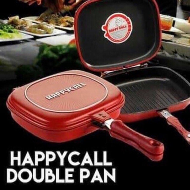 Double Sided Frying/Grill Non-Stick Happy Call Pan | Shopee Philippines