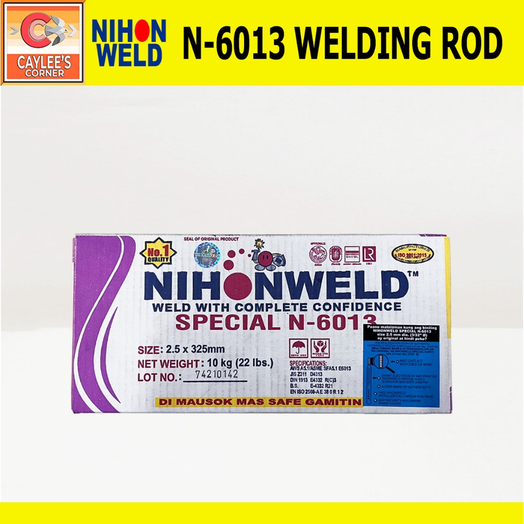 NIHONWELD N-6013 Special Welding Rod - 10kgs per box | Shopee Philippines