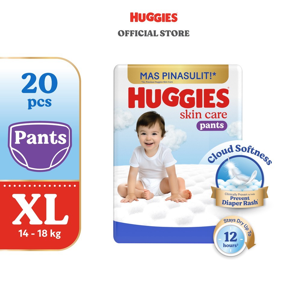Huggies Skin Care Pants XL - 20 pcs | Shopee Philippines