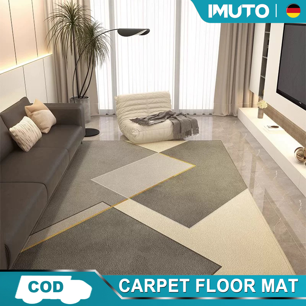IMUTO Non-Slip Crystal Velvet Carpet 3D Floor Mat Carpet Living Room ...
