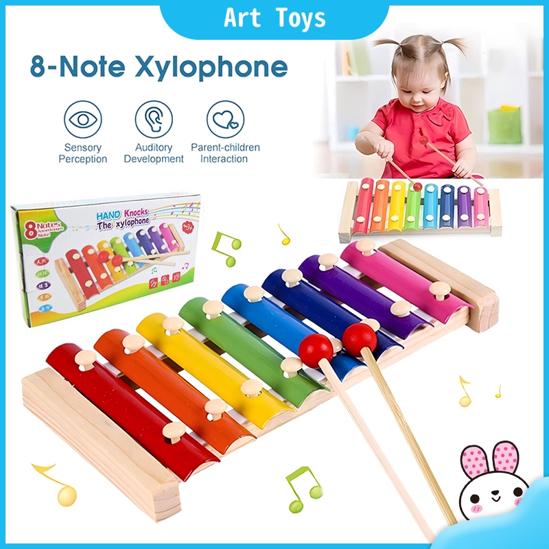 Wooden Toy Xylophone Toys Musical Hand Knock Violin Musical Instrument ...