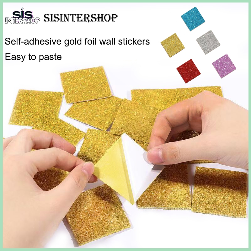 [Ready Stock] 48 pcs Small Golden Stickers Decorative stickers Sequin ...