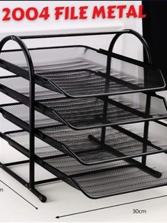 Office Supplies Metal Iron Mesh File Tray File Holder Data Rack Multi ...
