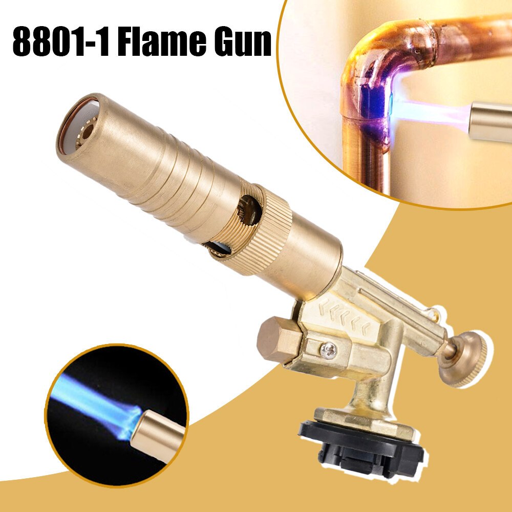Welding Torch Gas Burner Flame High Temperature Brass Copper GasTorch ...