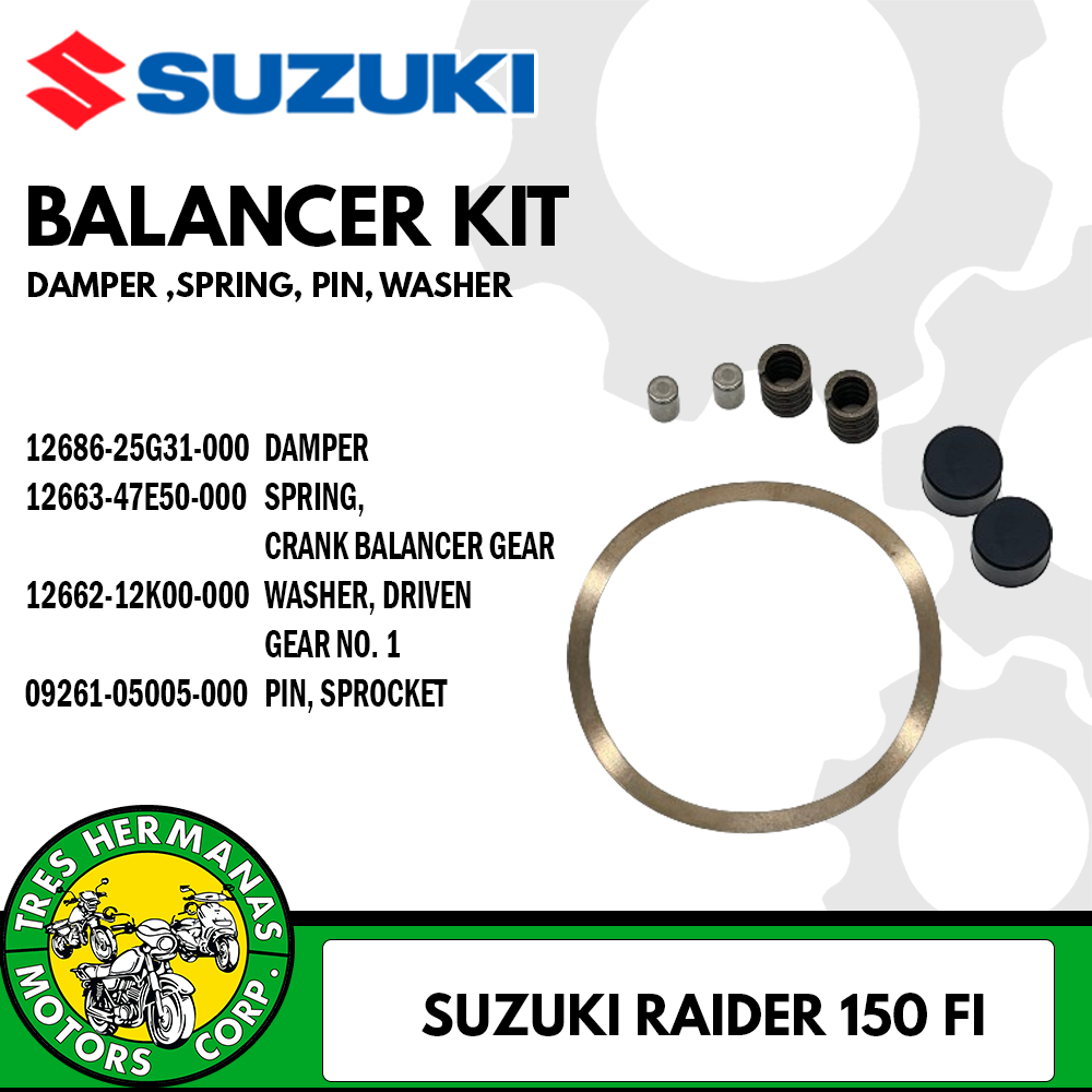 BALANCER KIT DAMPER SPRING PIN WASHER FOR SUZUKI MOTORCYCLE : RAIDER ...