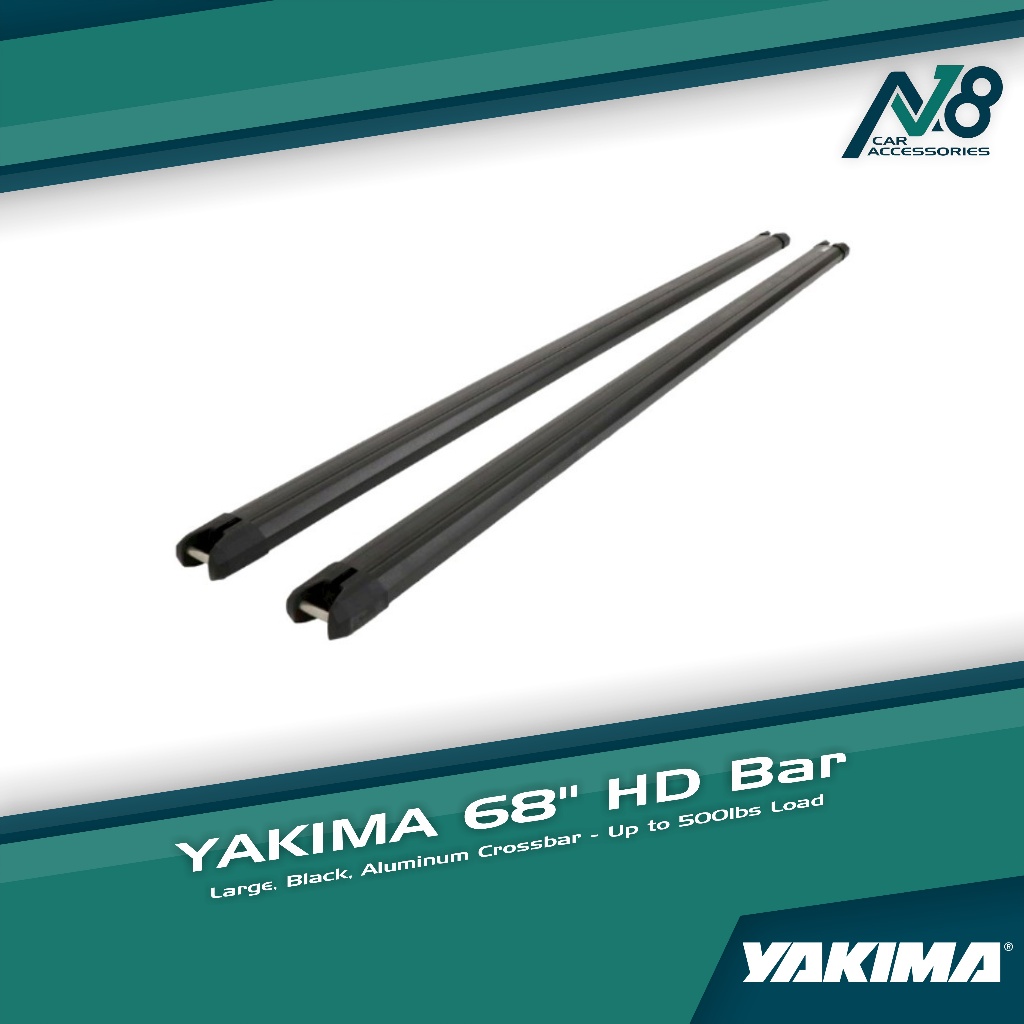 YAKIMA 68" HD Bar Large Black Aluminum Crossbar Only without Base, Up ...