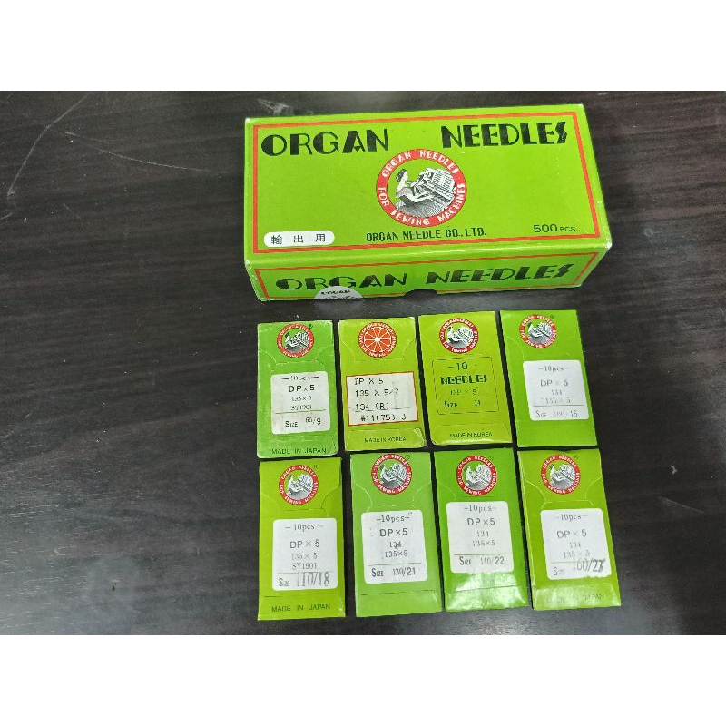 (BUY 2 GET 1) DP x 5 ORGAN NEEDLE for sewing machine (green) | Shopee Philippines