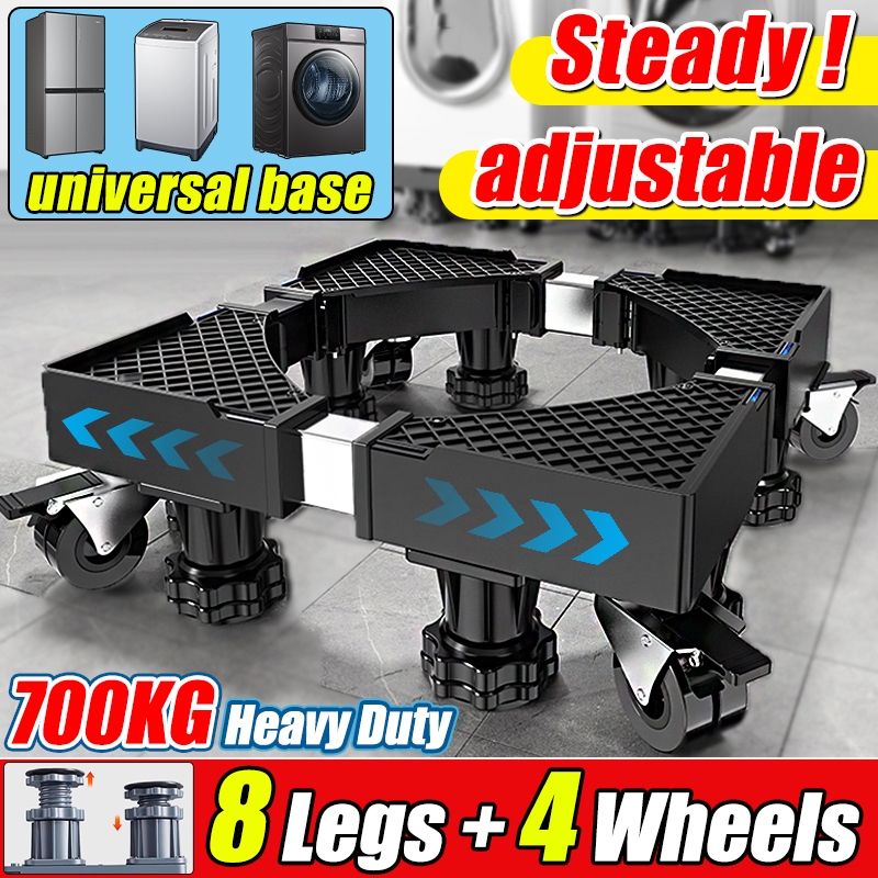 8 Legs Adjustable Washing Machine stand With Wheel Refrigerator Holder ...