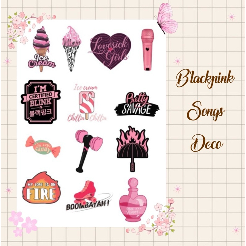 Blackpink Waterproof Laminated Sticker Pack Die-cut | Shopee Philippines