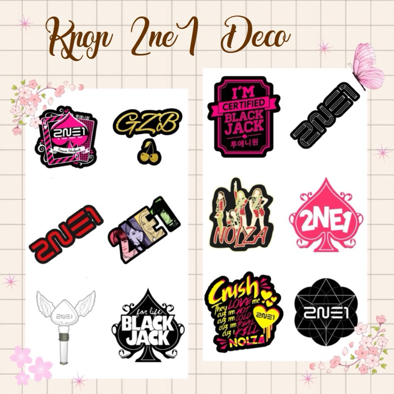 Kpop 2NE1 Waterproof Laminated Vinyl Sticker Pack Die-cut | Shopee ...
