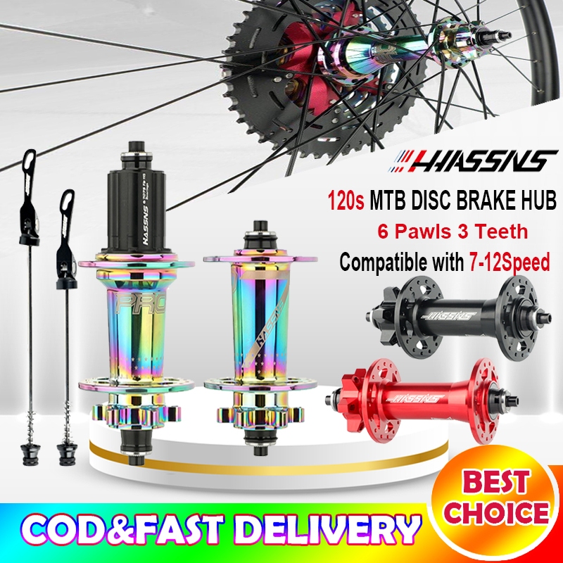 HASSNS PRO7 MTB Hub 6 Pawls 3 Teeth 32 Holes Ultralight Hub 120 Beeps 4 ...
