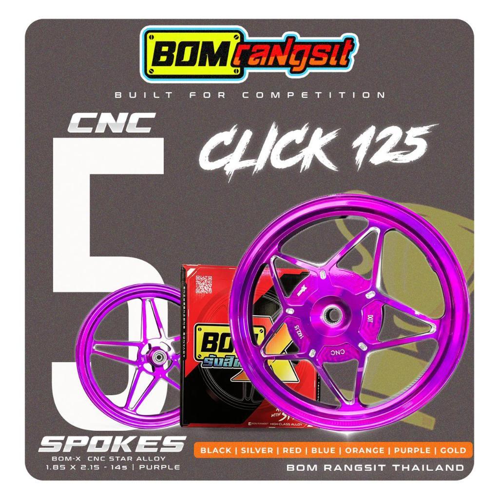 BOM RANGSIT MAGS CNC 5 Spoke Star Mags Click 125 Motorcycle Parts ...
