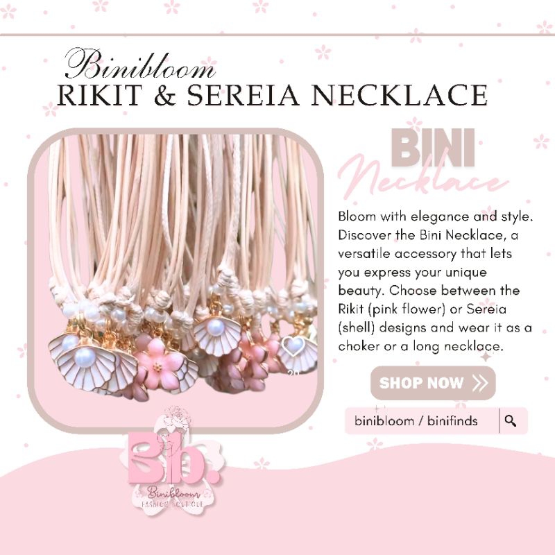 Bini Necklace Rikit & Sereia Adjustable Summer Beach Accessories With ...