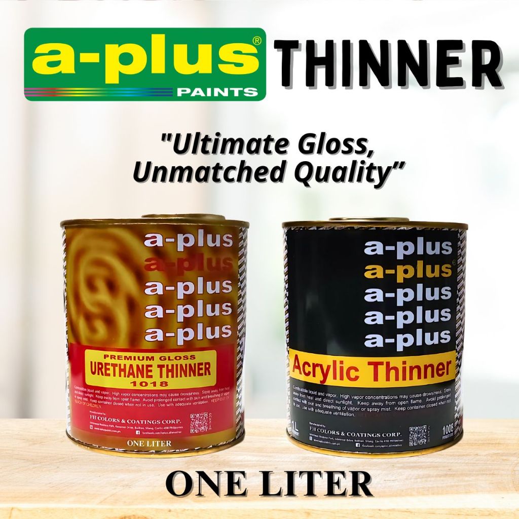 EMJ A-Plus Urethane Thinner – Liter for Automotive & Industrial Paints | Perfect for Car & Motor ...