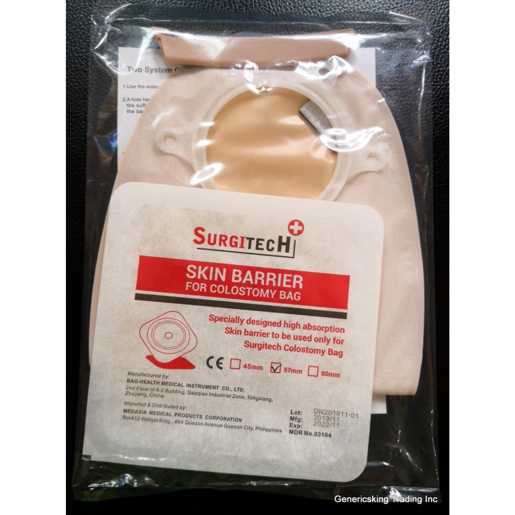 Surgitech Reusable Colostomy Bag Set with Wafer (Two Way System ...