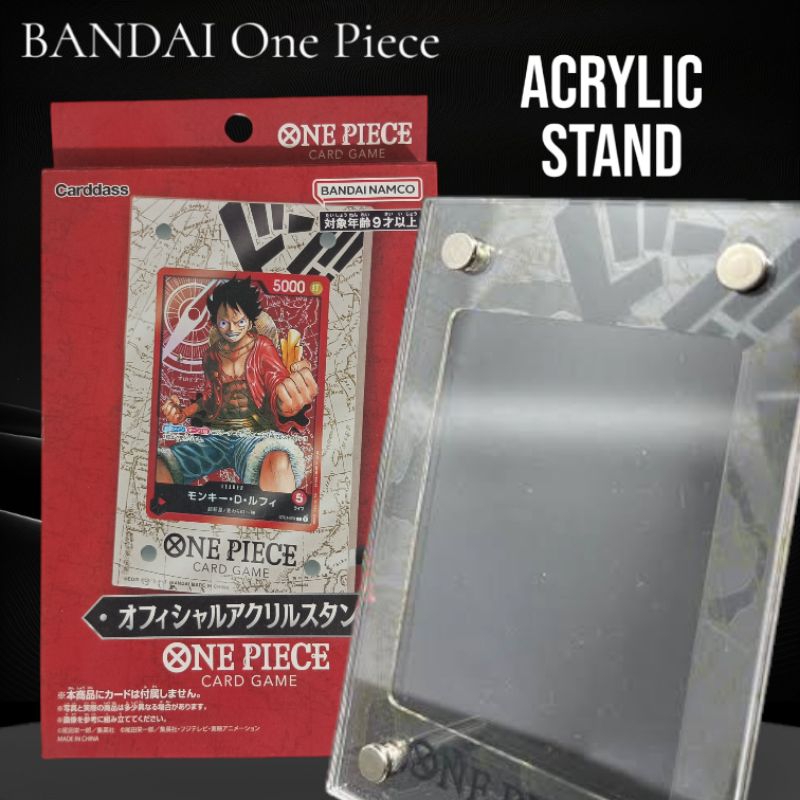 ONE PIECE Card Game Official Acrylic Stand Display Case BANDAI | Shopee ...