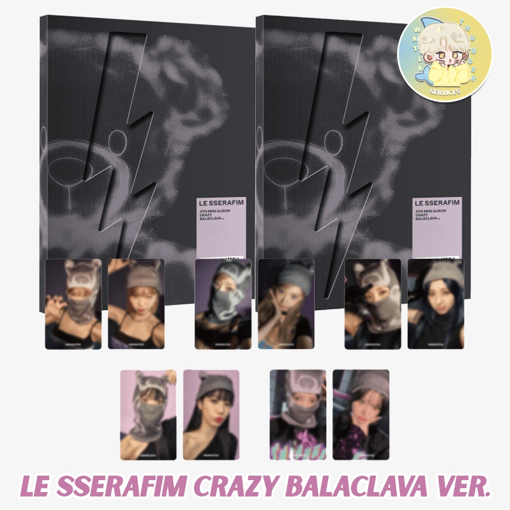 Le Sserafim CRAZY BALACLAVA ver. Weverse Shop Global POB Photocard ...