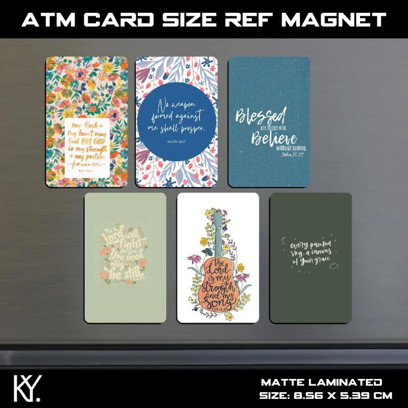 KI.YA Bible Verses Inspirational Quotes ATM Card Size Ref Magnet| Decor ...